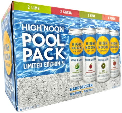 High Noon Sun Sips Pool Pack Limited Edition Hard Seltzer 8Pk 355ml ...